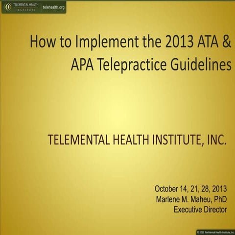 Maheu_Guidelines Mini-Conference FREE Slides | PPTX