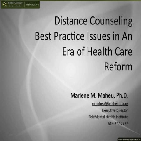 14 Essential Telemental Health Informed Consent Elements -- Maheu ...