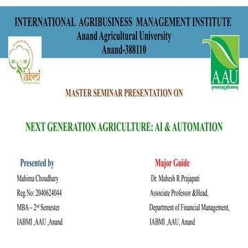 master seminar digital applications in india | PPTX