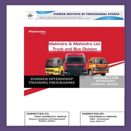 Mahindra bus project | PDF