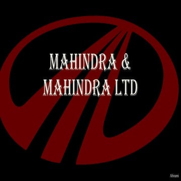 Mahindra and Mahindra ltd | PDF