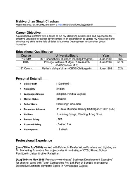 Updated CV Ankit Walia | PDF