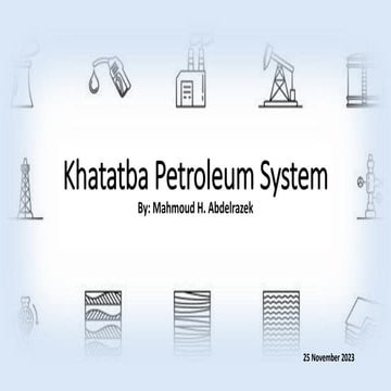 Khatatba Petroleum System in Shoushan Basin - Case Study | PPTX