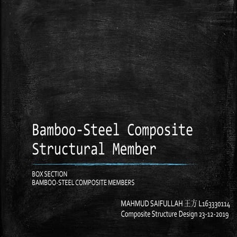 composite member bamboo steel | PPT