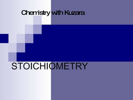 Stoichiometry cheat sheet | PDF
