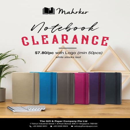 Mahrker Notebooks Clearance Sale | PDF