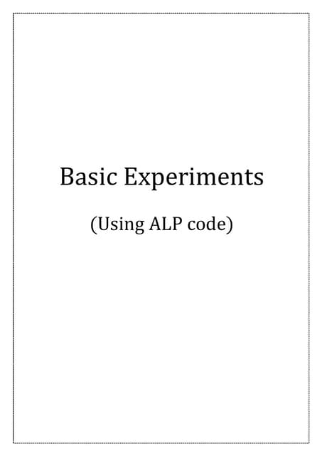 Alp 8051 | PPT