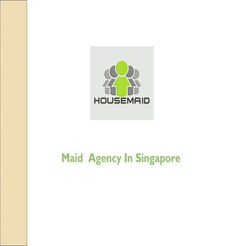 Domestic Helper Agency | PPT