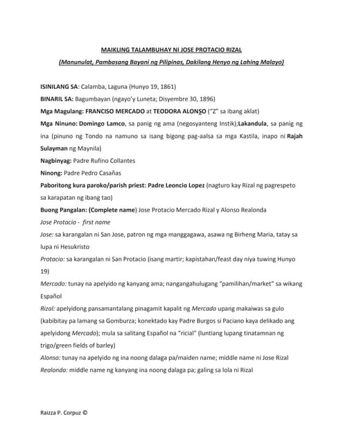 Mga Akda/Naisulat ni Dr. Jose Rizal | PPTX