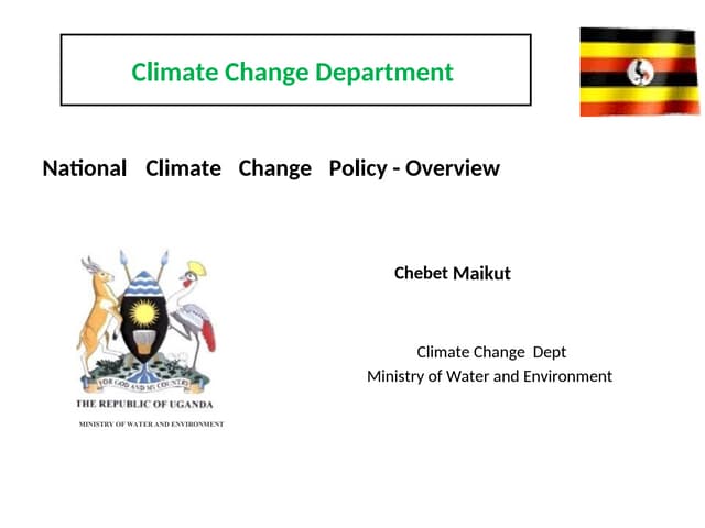 Ra 9729 Climate Change Act of 2009 | PPT | Environment | Science