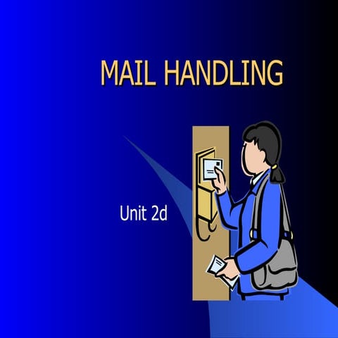 How to Incoming Mail Handling Procedure