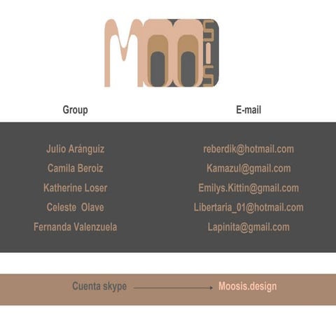 Contacto grupo Moosis | PPT