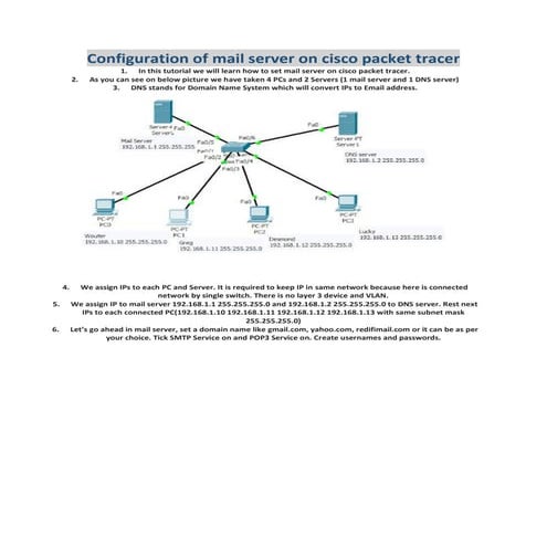 Ftp server configuration on cisco packet tracer