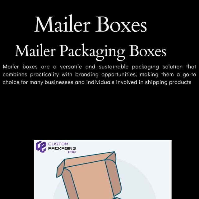 Mailer Boxes | PDF