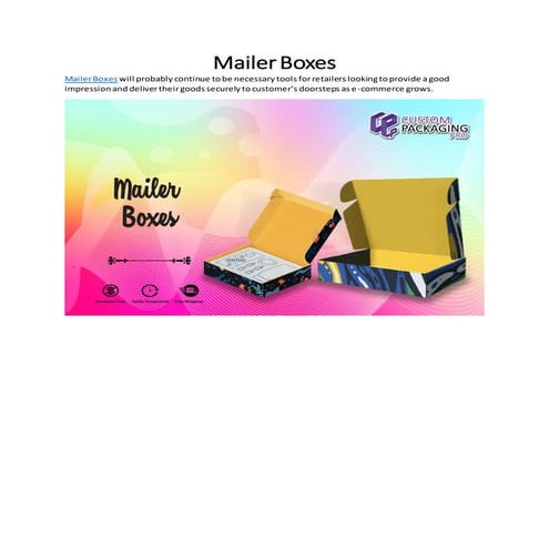 Mailer Boxes | PDF