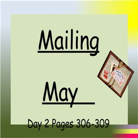Mailing May Day 2 | PPT