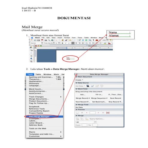 Mail merge pada mac os | PDF