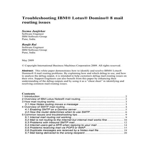 Mailrouting t shootingfinal | PDF