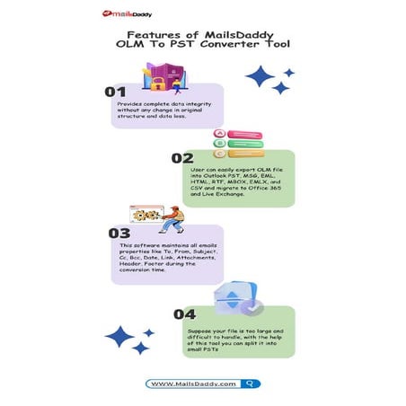 MailsDaddy OLM To PST Converter Features | PDF