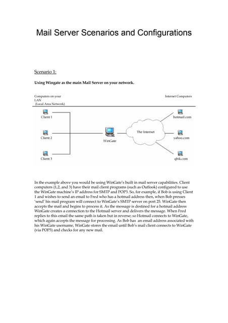 Email server configuration on cisco packet tracer | PDF