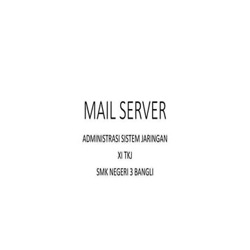 Mail server | PPTX