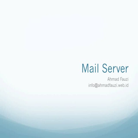 Introduction to Mail Server | PDF