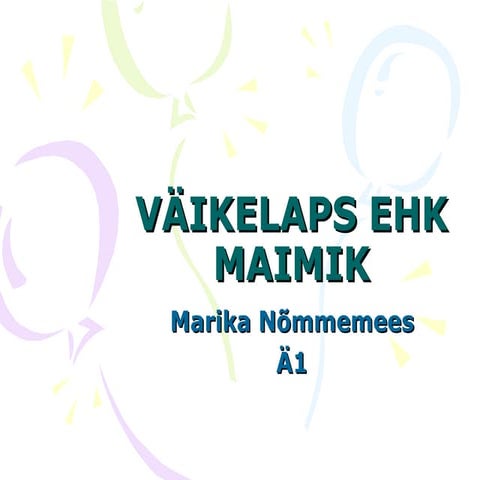 Maimik | PPT