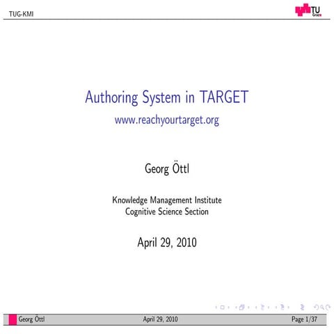 TARGET Authoring Tools | PPT