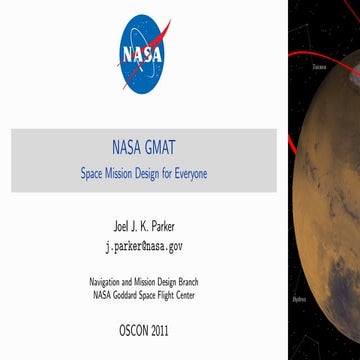 NASA GMAT: Space Mission Design for Everyone | PDF