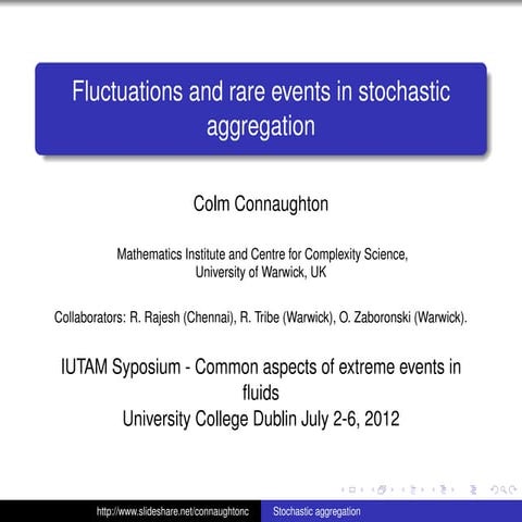 Fluctuations and rare events in stochastic aggregation | PDF | Physics ...