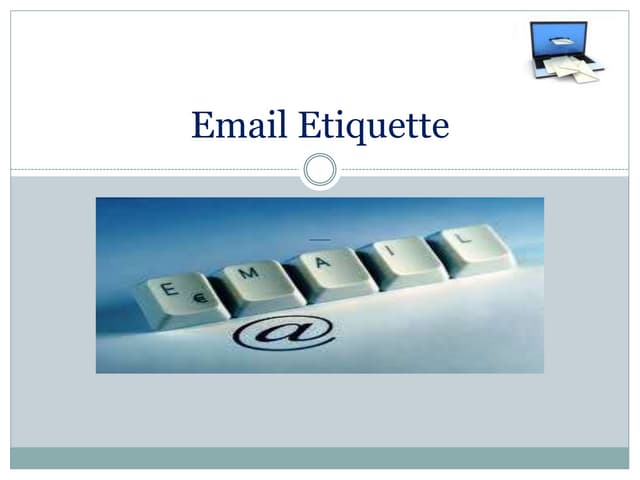 Email Etiquette for Business | PPTX | Email | Internet