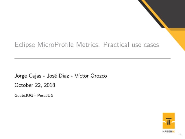 Eclipse Microprofile Metrics Practical Use Cases Pdf Programming 3880