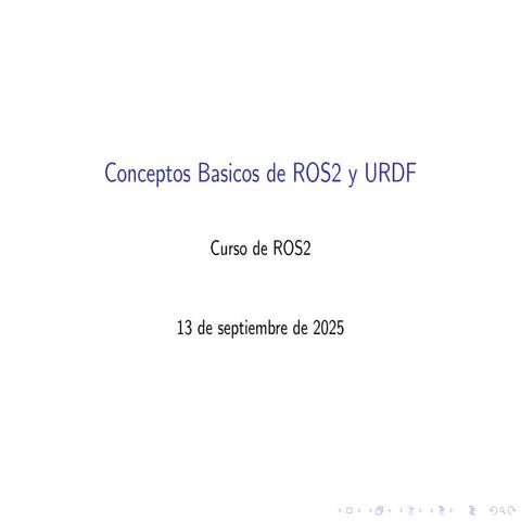 Conceptos Basicos ROS2 Y URDF Introduccion | PDF