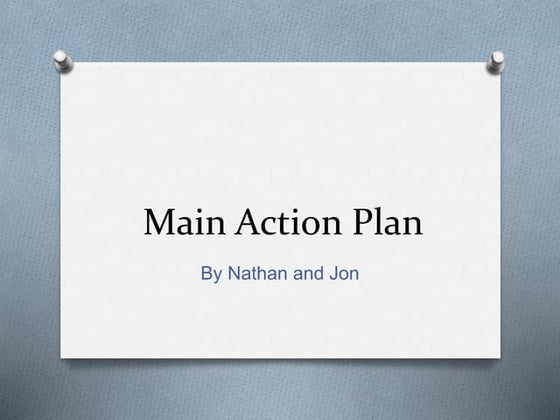 Action plan week 6 | PPTX