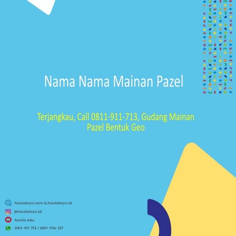 Nama Nama Mainan Pazel | PPT