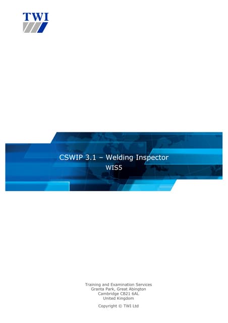 Twi welding training_6 | PDF