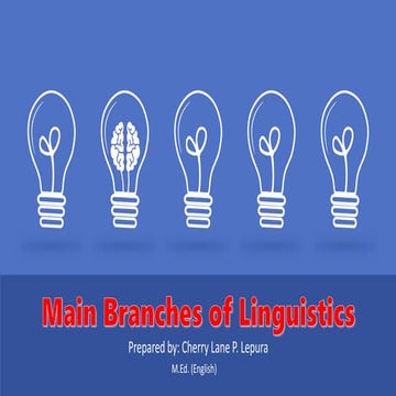 Main Branches of Linguistics LEPURA.pptx