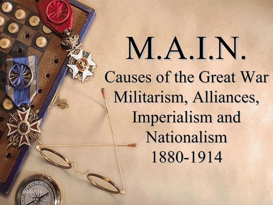 World war 1 | causes of world war | PPT