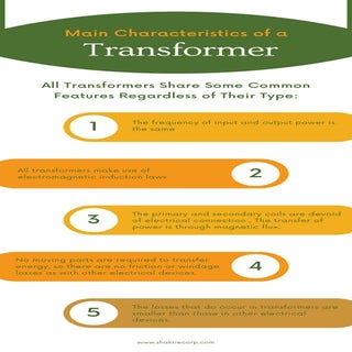 Main Characteristics of a Transformer | PDF