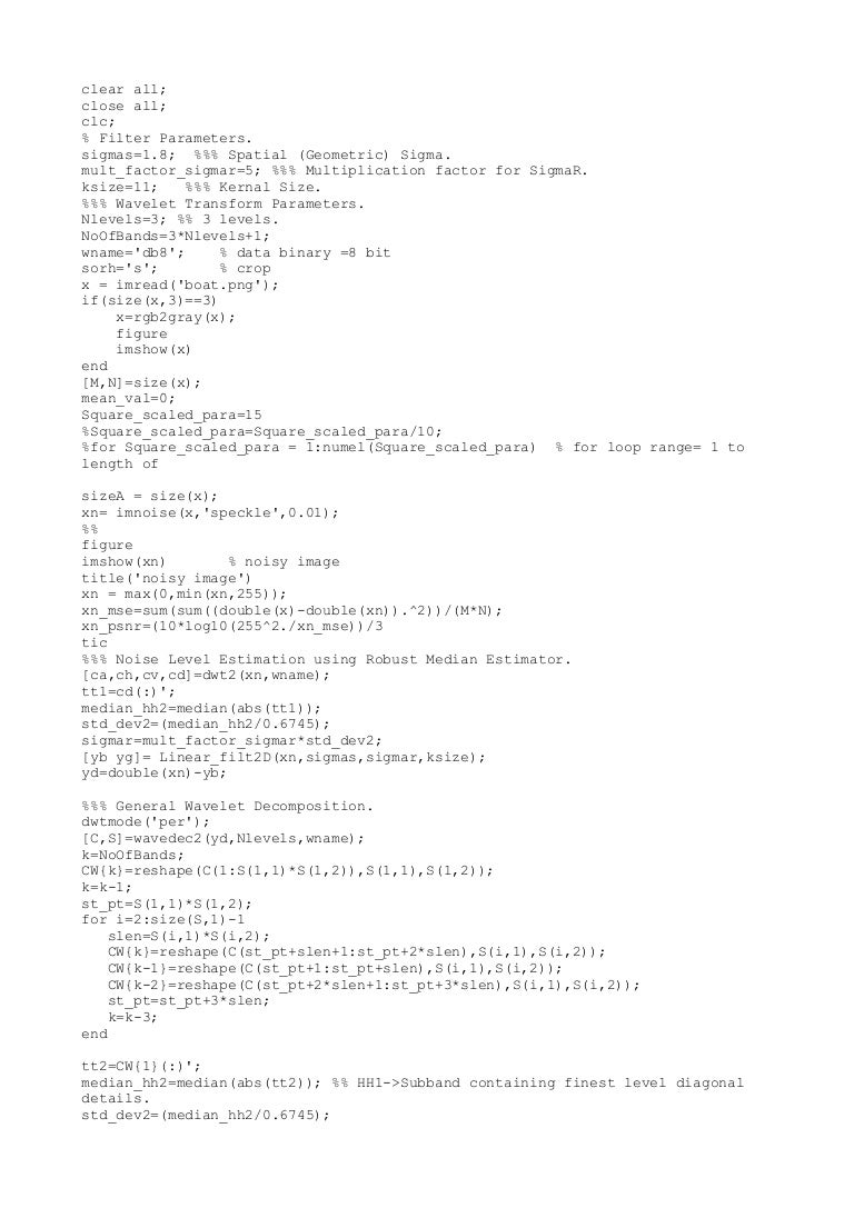 Main code for images