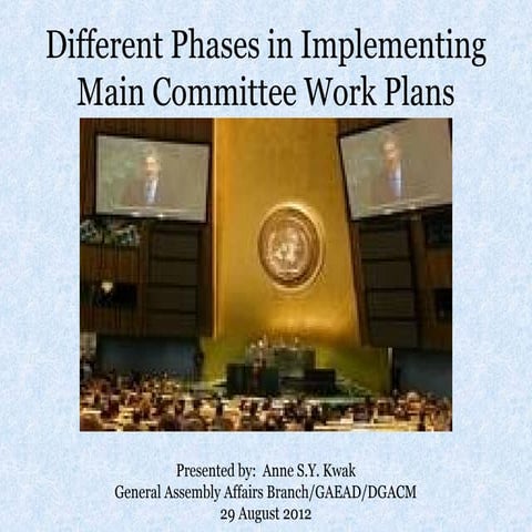 Main committee Work Plans | PPT | Elections | Politics