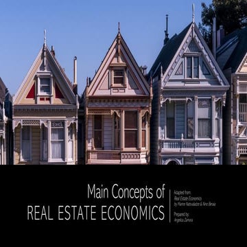 Main Concepts of Real Estate Economics | PDF