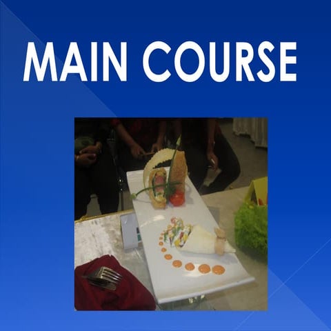 Masakan barat Main Course untuk perkulihan | PPT