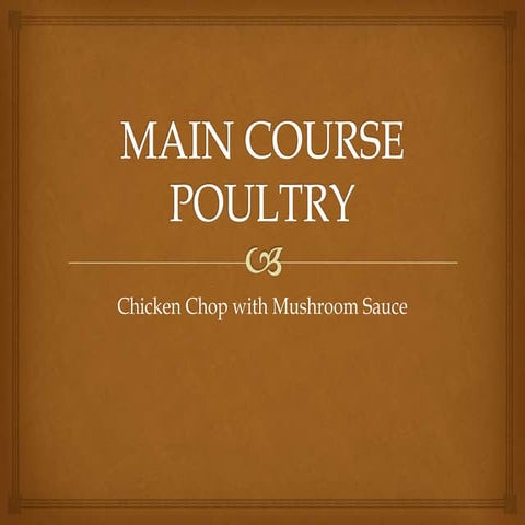 Main course poultry | PPT