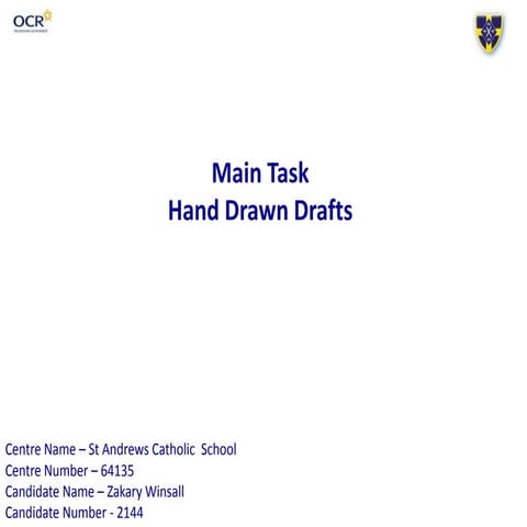Main Task - Hand Drawn Drafts | PPTX