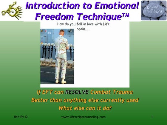 Basic introduction to the emotional freedom technique presenter ...