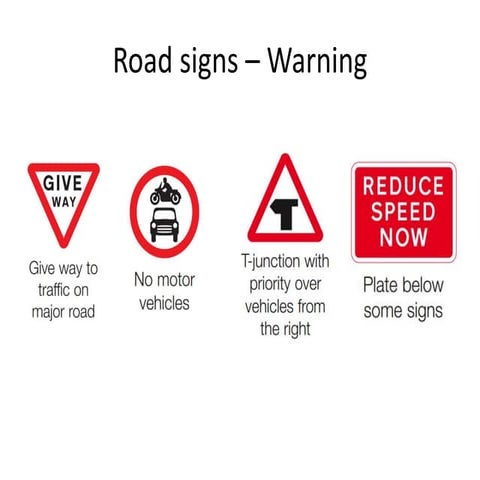 Main English Road Signs To Know | PPTX