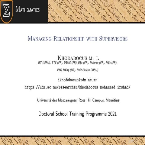 Managing Relationship with PhD Supervisors | PDF