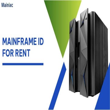 How to get Mainframe ID for rent in the USA | PPTX
