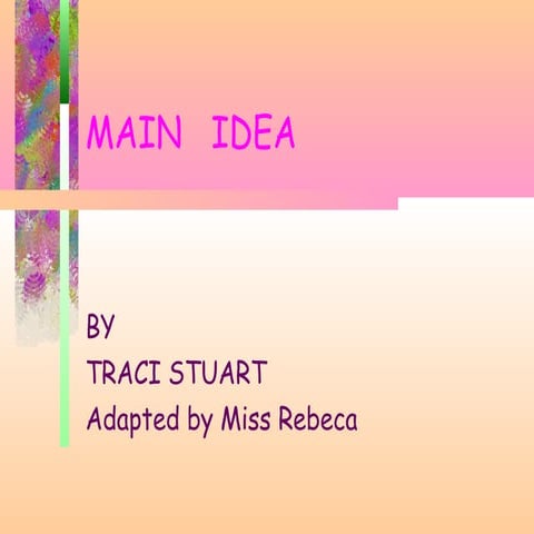 Main idea | PPT